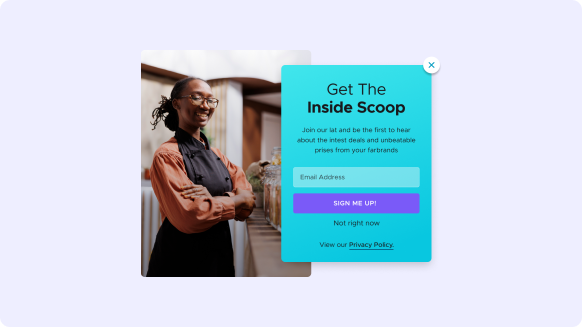 Collect Email | Divi Popup